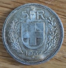 Moneta Svizzera 5 FR 1967, Argento | Kaufen auf Ricardo