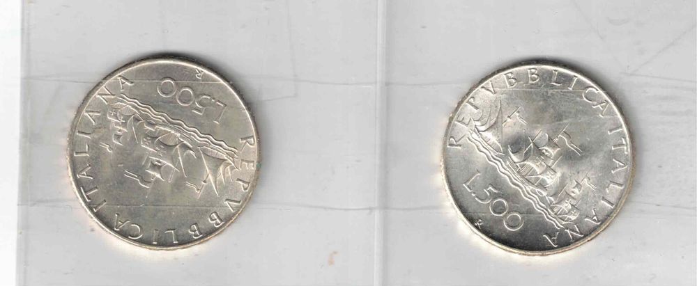 Italien, 2 x 500 Lire Silber | Kaufen auf Ricardo