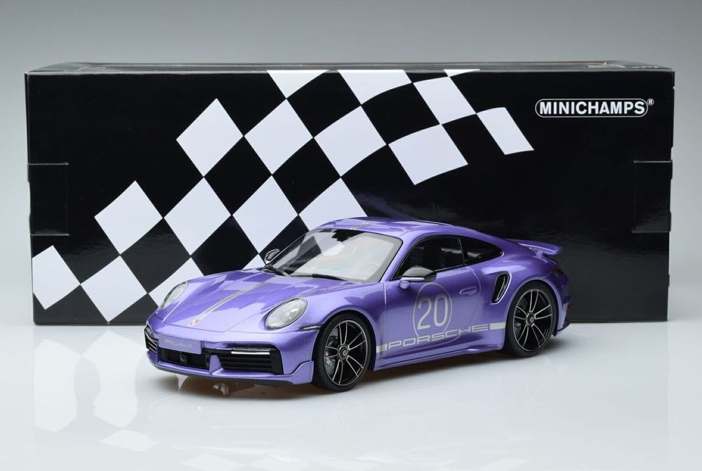 Porsche 911 / 992 Turbo S #20 seit 2020 lila met. 1:18 (Neu und ...