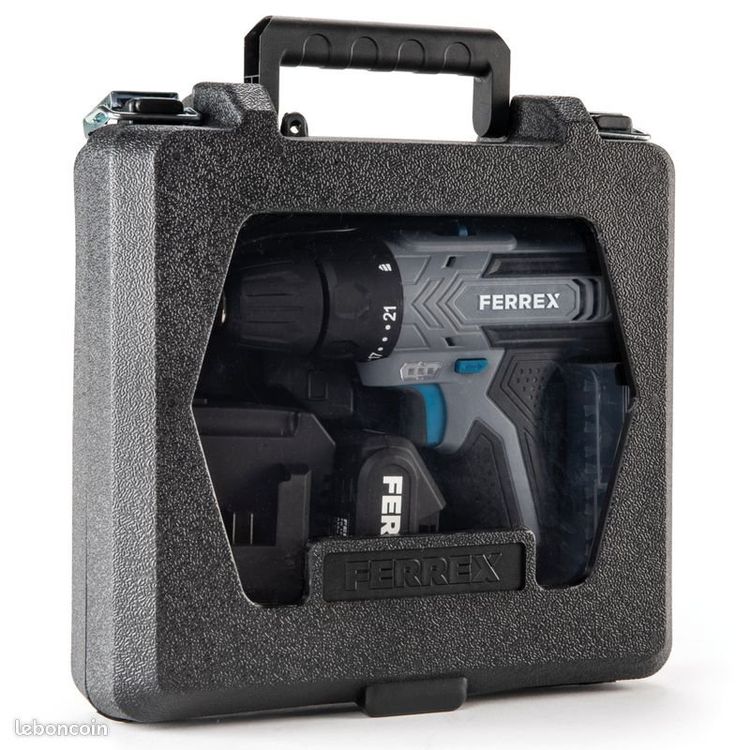 Ferrex 12V Cordless Drill Driver with Battery and Charger (Gebraucht ...