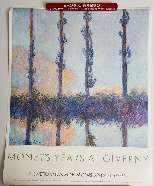 Affiche Claude MONET, MOMA 1978 (Gebraucht) in Choulex für CHF 100 ...