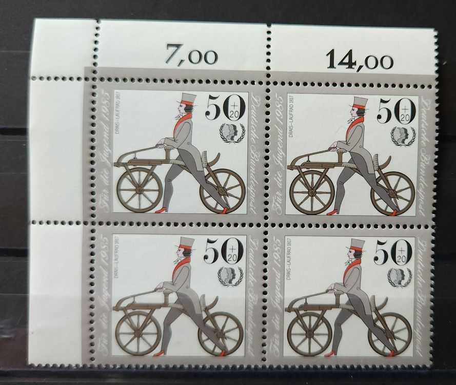 Deutschland-Mi 1242 Viererblock ** (8) (Neu und originalverpackt) in Hittnau für CHF 1 – mit ...