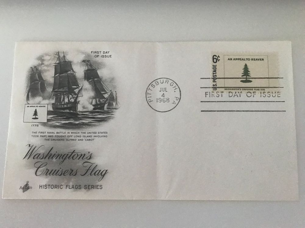 2 x FDC's USA Historic Flag Series 4.7.1968 (Neu (gemäss Beschreibung ...