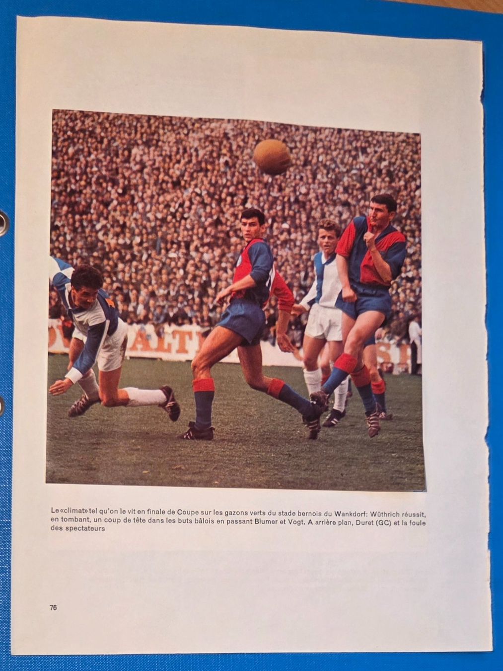 FCB, FC Basel Cupsieger 1962/63. 3 eingeklebte Bilder (Gebraucht) in ...