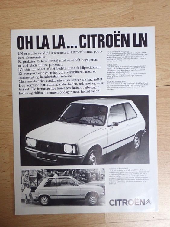 Citroen LN oh la la - Prospekt Dänemark - S002 (Gebraucht) in ...