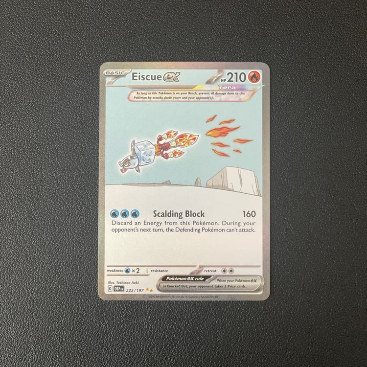 Eiscue ex #222/197 - Pokemon S&V Obsidian Flames - SIR - NM (Neu ...