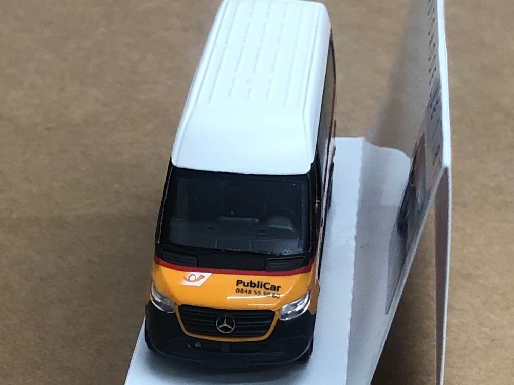 Mercedes Benz Sprinter Postauto Publicar PTT Bus Busch 1:87 (Neu und ...