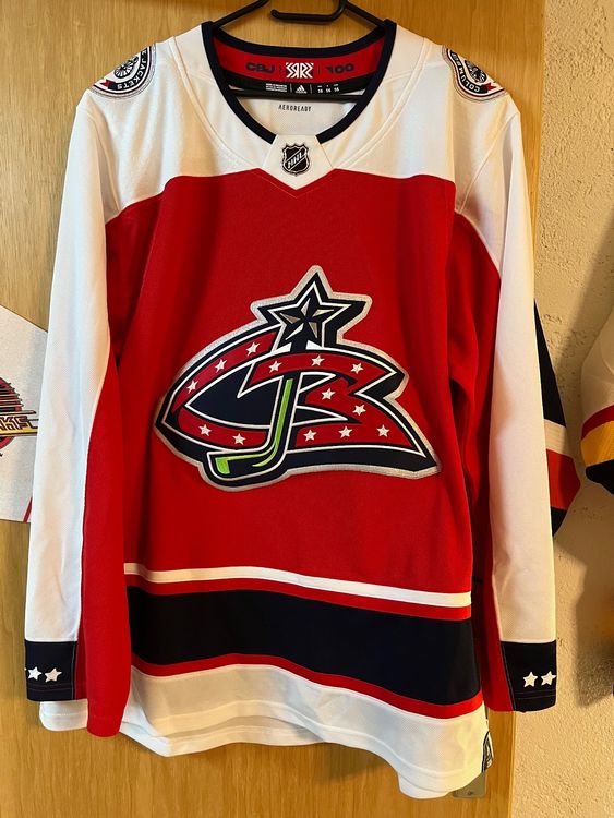 Adidas Columbus Blue Jackets Reverse Retro sz 56 (Neu (gemäss ...