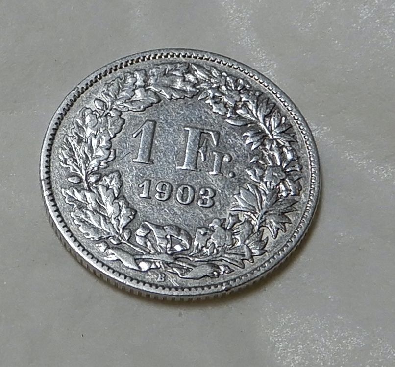Silber Münze, 1903 , 1 Franken | Kaufen auf Ricardo