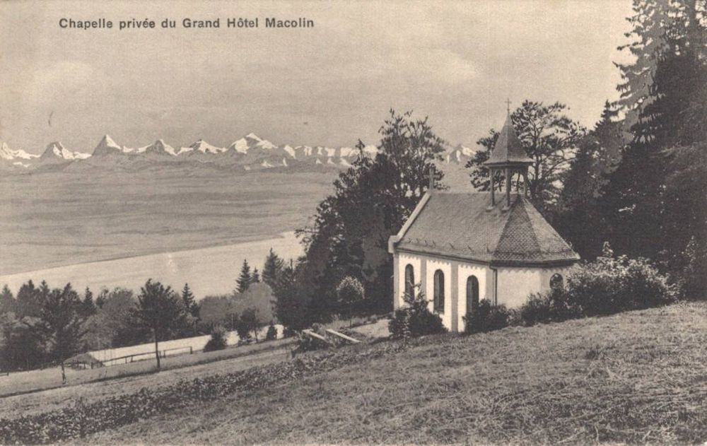 Chapelle privée du Grand Hôtel Macolin, gel, 1950 STEMPEL!!! (Gebraucht ...