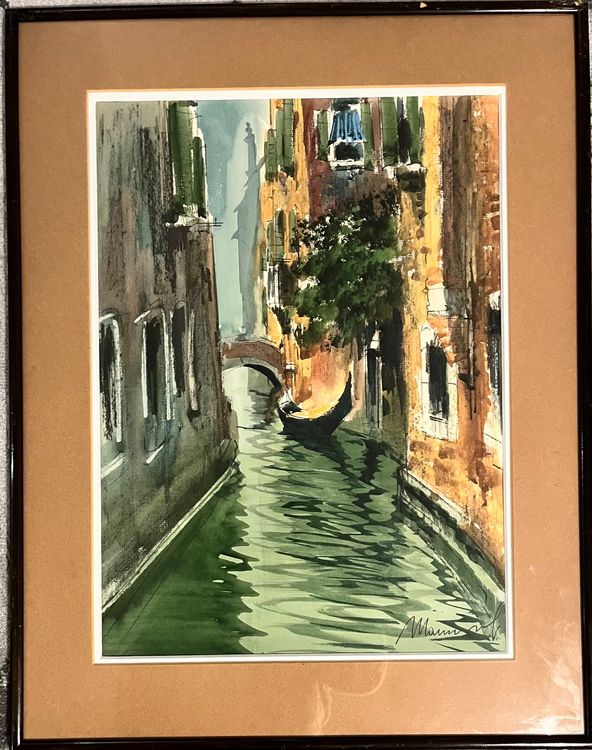 Venedig Aquarell Unleserlich Signiert | Kaufen auf Ricardo