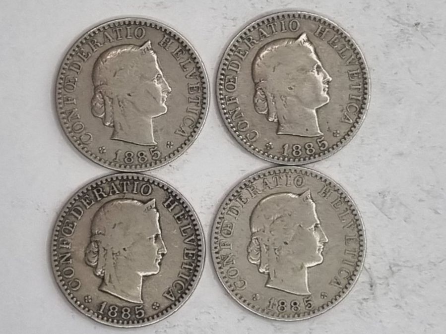 20 rappen 1885 Lot 4 Stück | Kaufen auf Ricardo