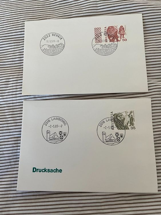 16 Belege Poststempel CH (Plz.2022 Bevaix-9246 Niederbüren) (Gebraucht ...