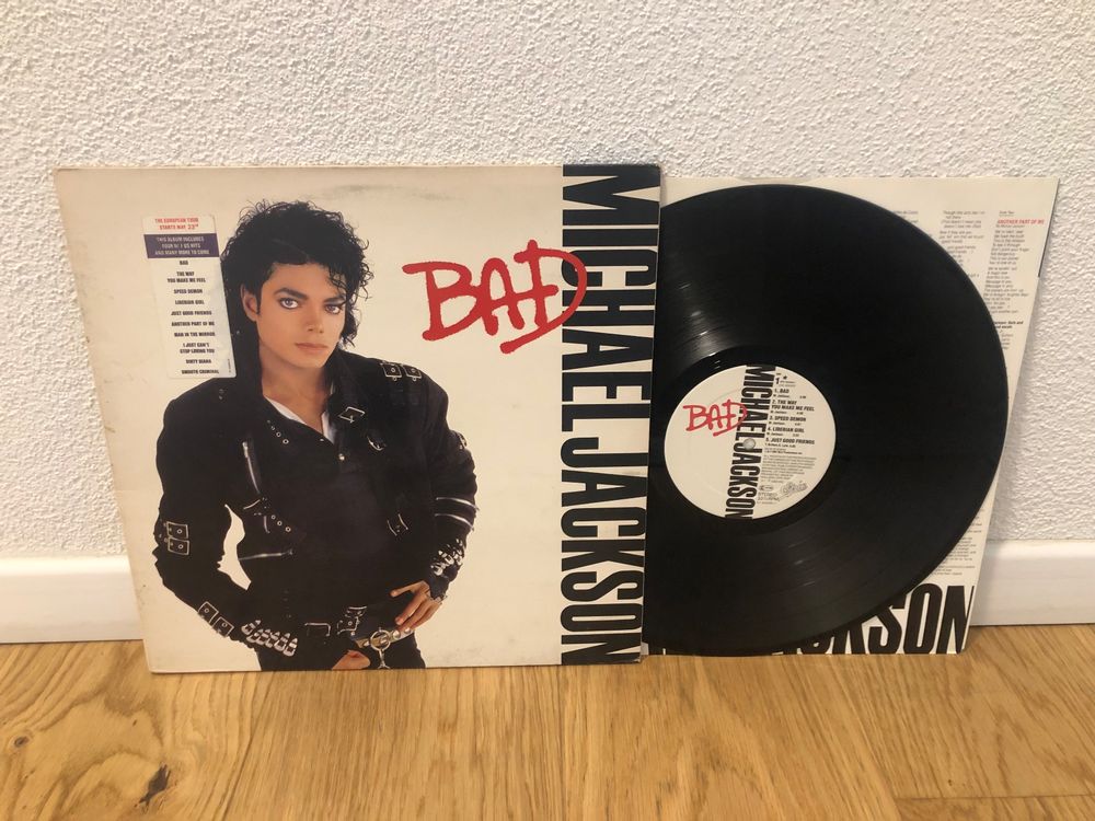 MICHAEL JACKSON - BAD LP ORIG EU 1987 EPIC (Gebraucht) in Zofingen für ...