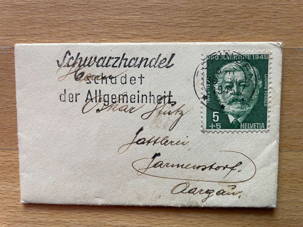 alter kleiner Briefumschlag 1945 | Kaufen auf Ricardo