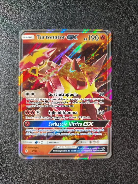 Turtonator GX 18/145 Holo Fullart Pokémon Guardian Rising IT (Gebraucht ...