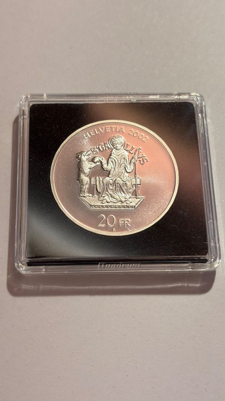 Pièce commémorative 20.- / 2002 (Couvent de St-Gall) (D'occasion) à ...