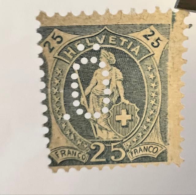 Stehende Helvetia mit Firmenlochung (Gebraucht) in Grüningen für CHF 35 – mit Lieferung auf ...