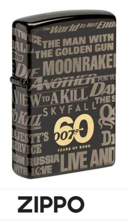 James Bond 007 60 Jahre Jubiläum Feuerzeug Limited Edition (Neu und originalverpackt) in ...