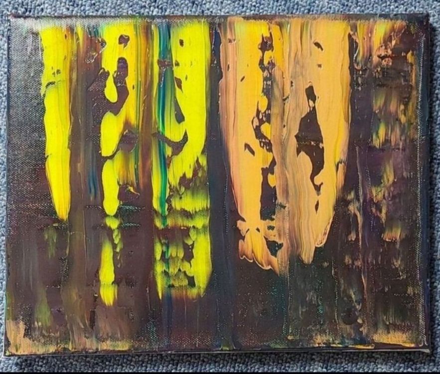 Gemälde Abstrakt von mir Gemalt 25×30 | Kaufen auf Ricardo