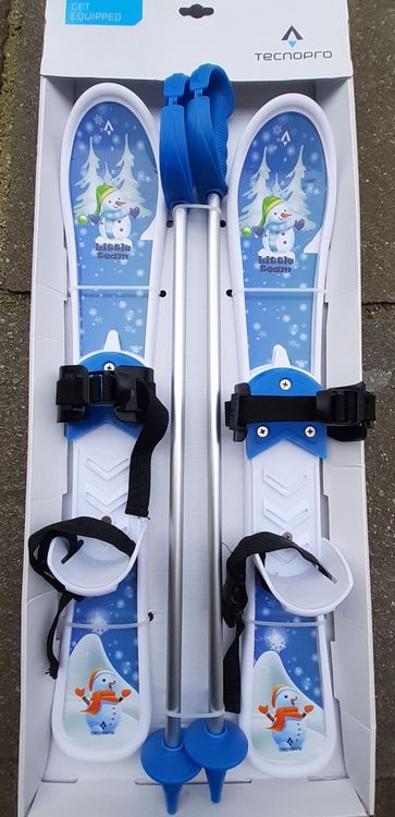 Schöne Kinderskis TechnoPro 55cm mit Stöcken | Kaufen auf Ricardo