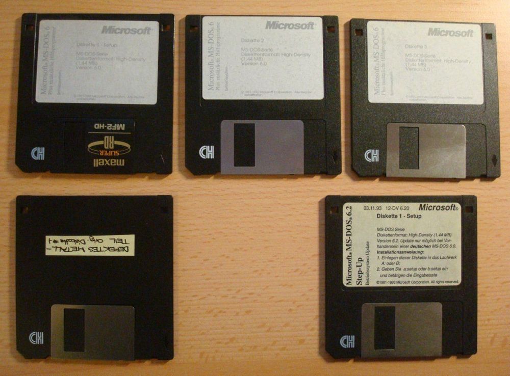Microsoft MS-DOS 6 (3 Disketten) (Gebraucht) in Allschwil für CHF 22 ...