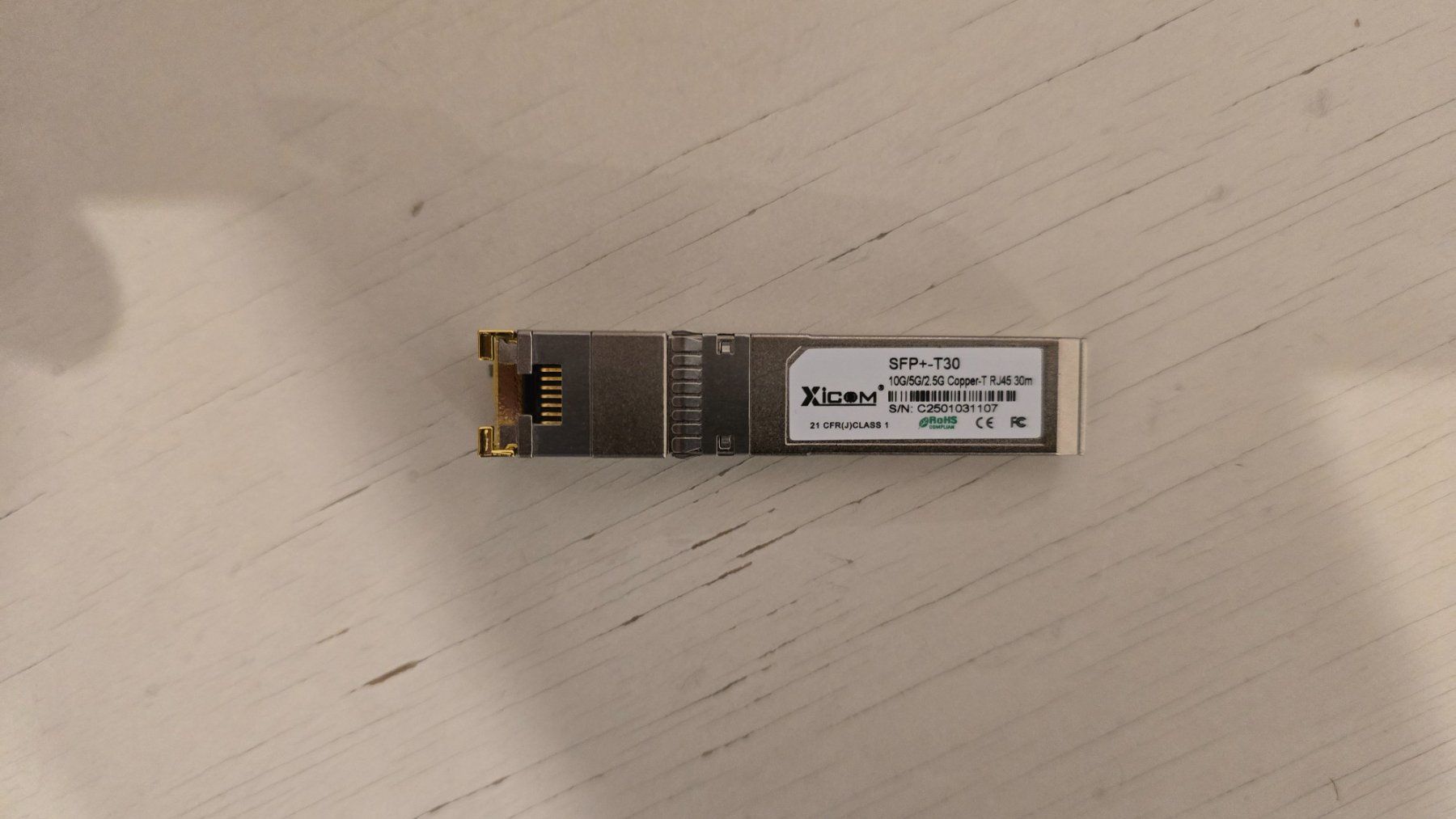 SFP+ 10G RJ45 Copper-Modul (Transceiver) – Multi-Gig – Top (Gebraucht ...