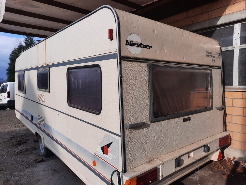Bürstner Wohnwagen mit grossem Vorzelt. (5x3m) (Gebraucht) in Rothenburg für CHF 3000 – nur ...