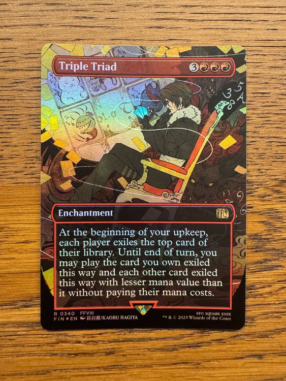 Borderless Foil Triple Triad FINAL FANTASY NM (Neu (gemäss Beschreibung ...