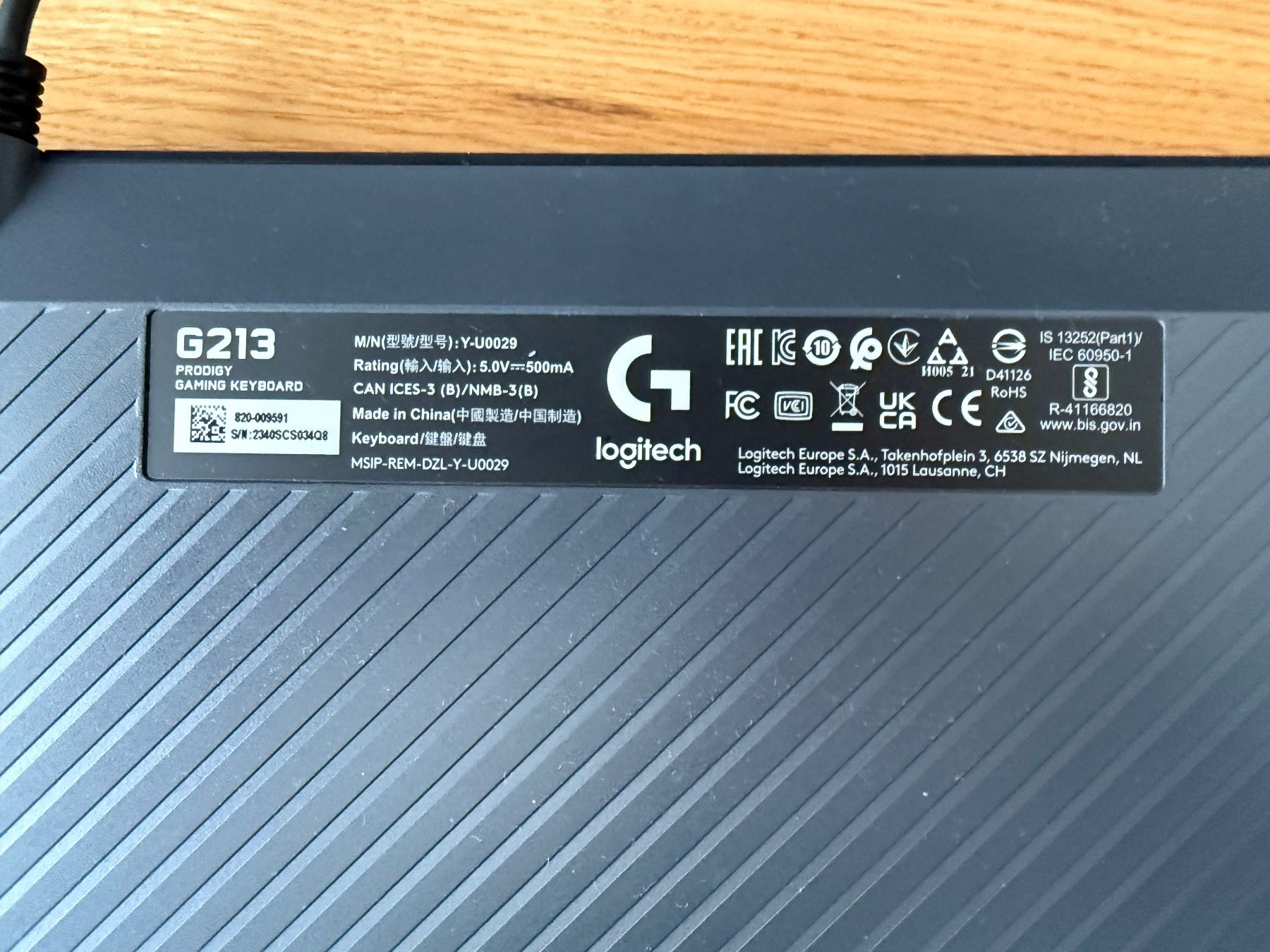 Logitech G213 Prodigy Gaming Tastatur - Top Zustand! (Neu (gemäss ...