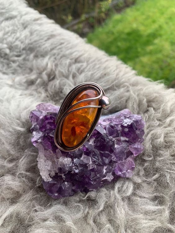 Grosser Bernstein-Ring (Silber 925) (Gebraucht) in Muri AG für CHF 60 ...