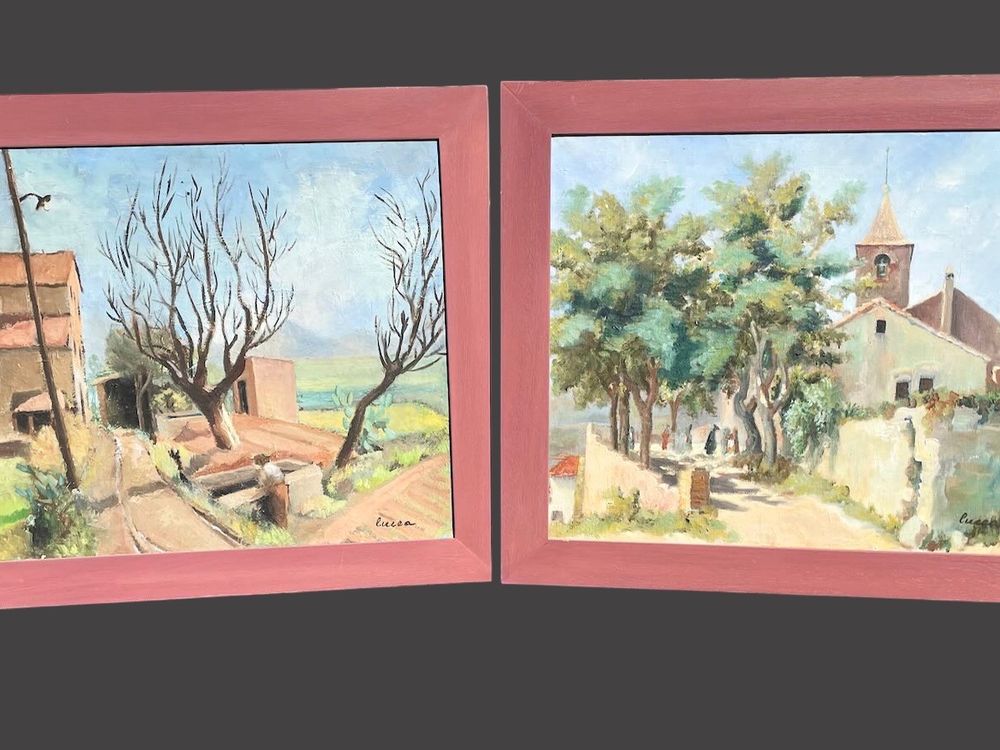 🟢 2 Landschaft Gemälde - LUCEA (Gebraucht) in Zürich für CHF 20 – nur Abholung auf Ricardo kaufen