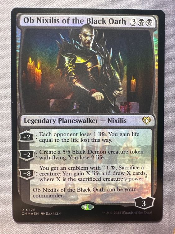 Ob Nixilis of the Black Oath FOIL 0176 Commander Masters (Neu (gemäss Beschreibung)) in Windlach ...