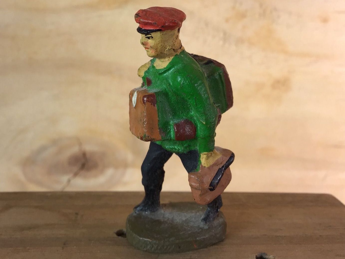 Elastolin Figur _ Reisender , Wanderer , Gepäckträger _ 5cm (Gebraucht ...