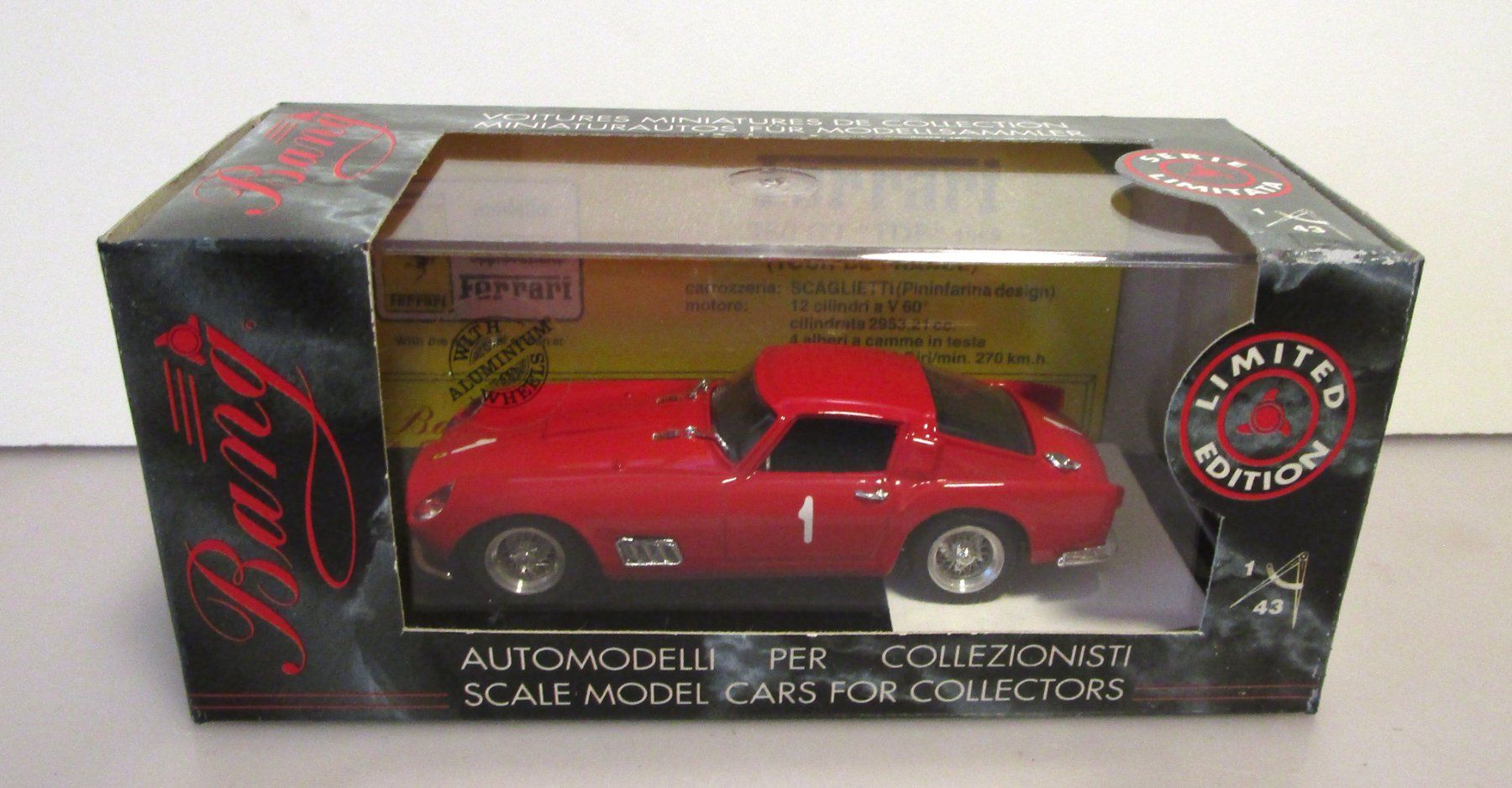 BANG FERRARI 250 TDF N°1MILLE MIGLIA 1958 - 1014 LIMITED É. (Neu und ...