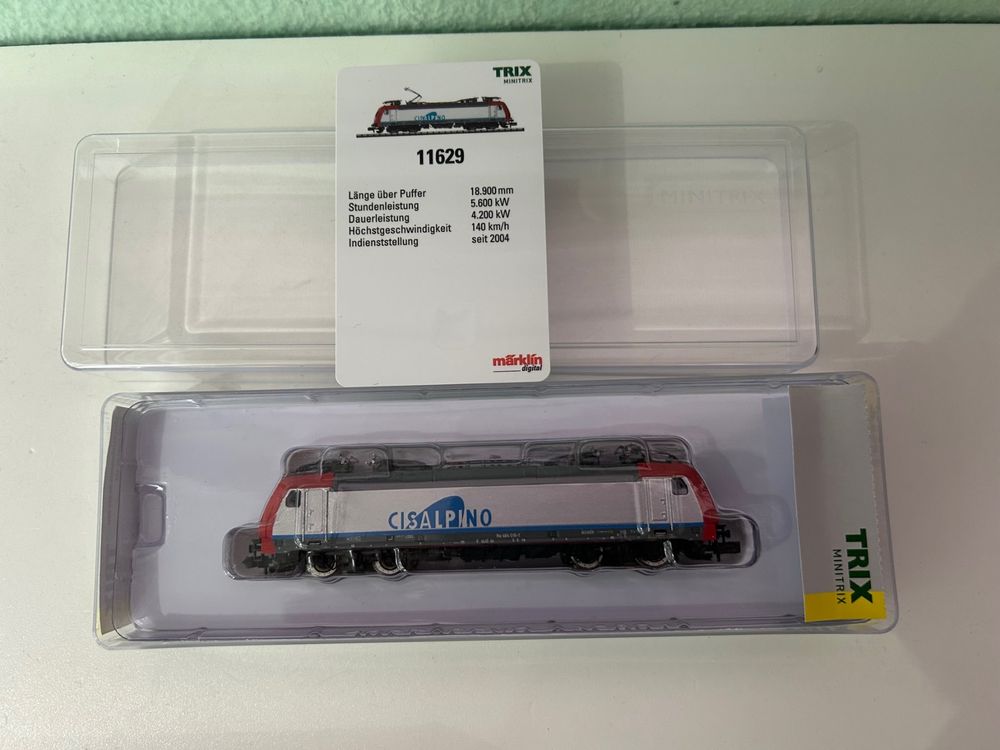 Minitrix - Art.Nr. 11629 Zug-Set "Cisalpino" in Spur N (Neu (gemäss ...