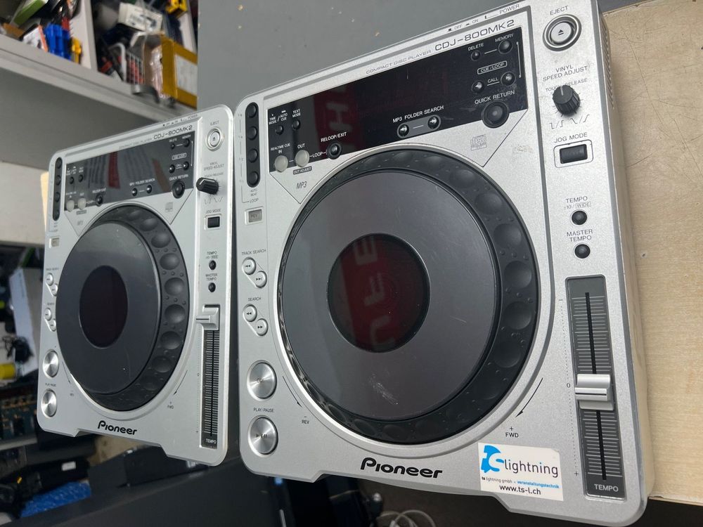 Pioneer CDJ-800MK2 Compact Disk Player (2 Stück Zusammen) (Gebraucht ...