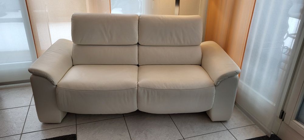 2er Sofa Leder weiss | Kaufen auf Ricardo