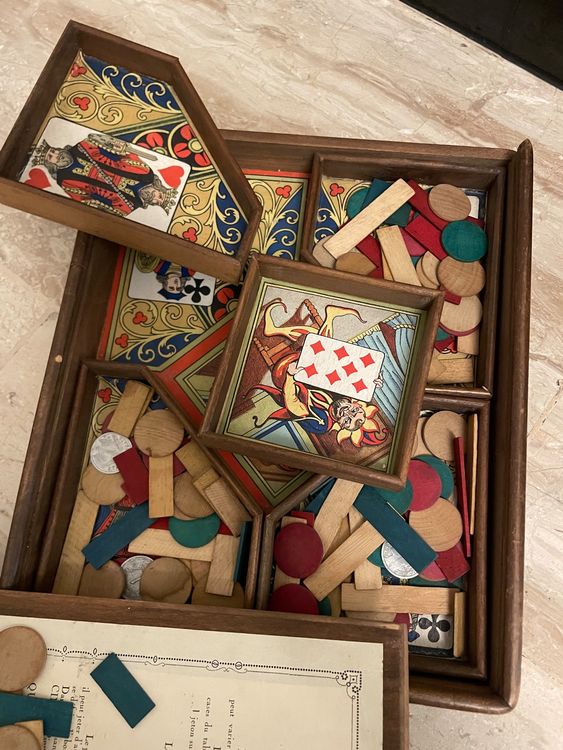 Antikes Spiel "Nain Jaune", Holz, Rarität (Gebraucht) in Zürich für CHF ...