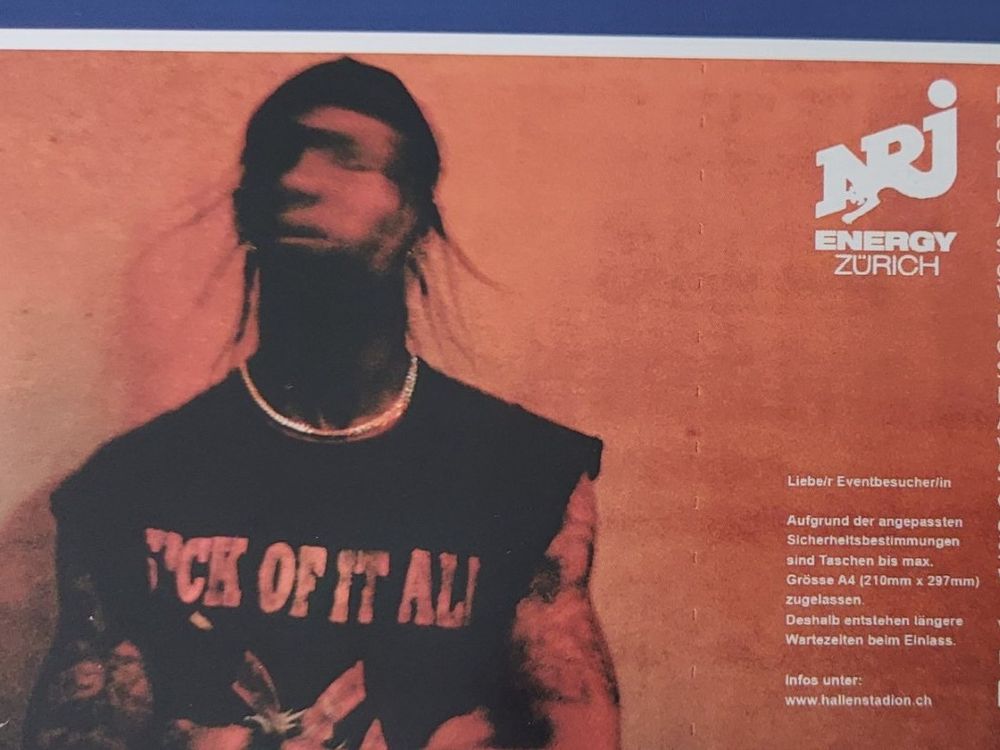 Travis Scott Tickets (Gebraucht) in solothurn für CHF 400 – mit ...