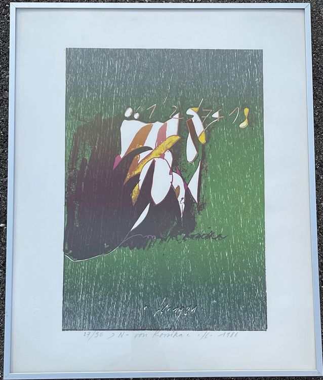 Interessant Litho korika handsigniert | Kaufen auf Ricardo