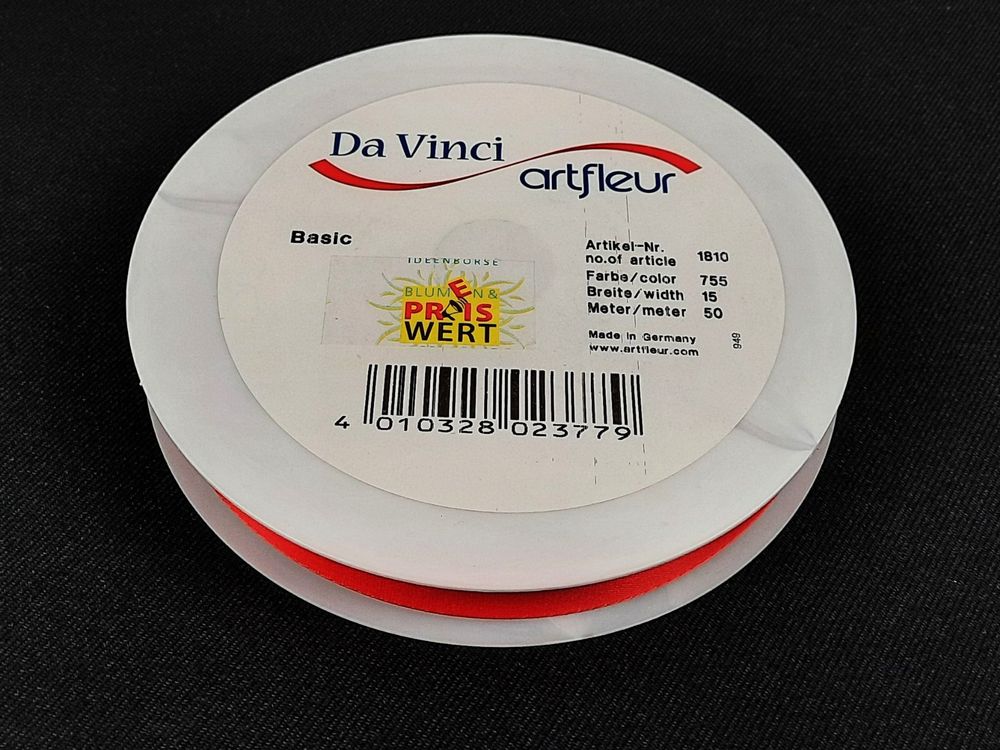DA VINCI Artfleur Basic Geschenkband rot (Neu (gemäss Beschreibung)) in ...