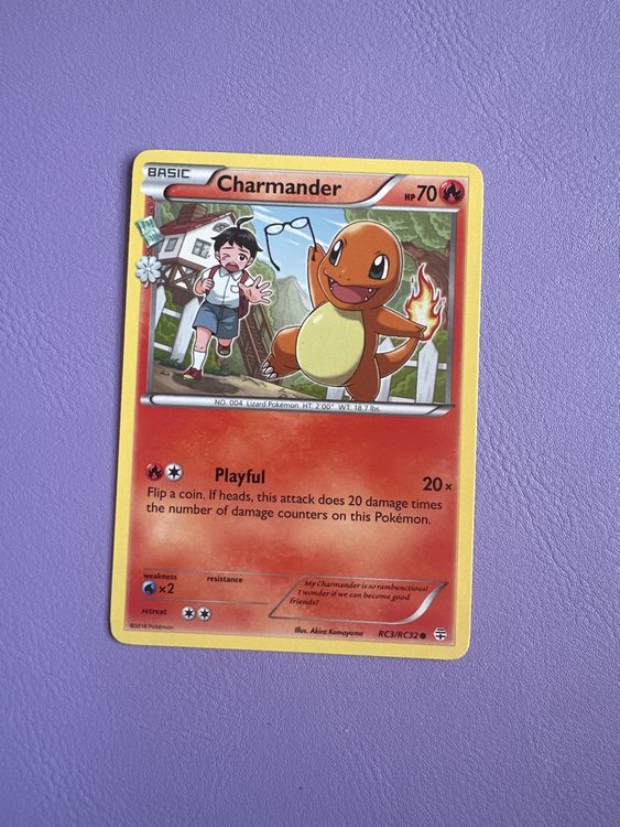 Pokemon Charmander RC3/RC32 Glumanda aus 2016 Jubiläum Top | Kaufen auf ...