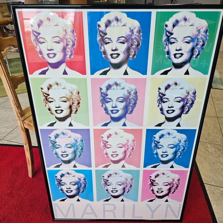 Pop Art Andy Warhol Marilyn Monroe Collage Mondial Mix 95x63 (Gebraucht ...
