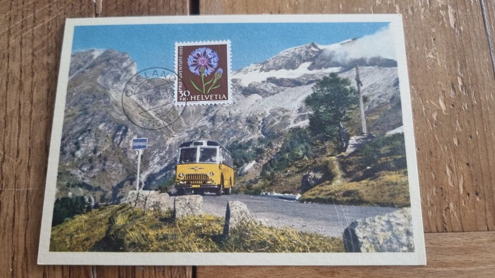 1963 Karte Schweizer Alpenpost Simplon (Gebraucht) in Arni AG für CHF 5 ...