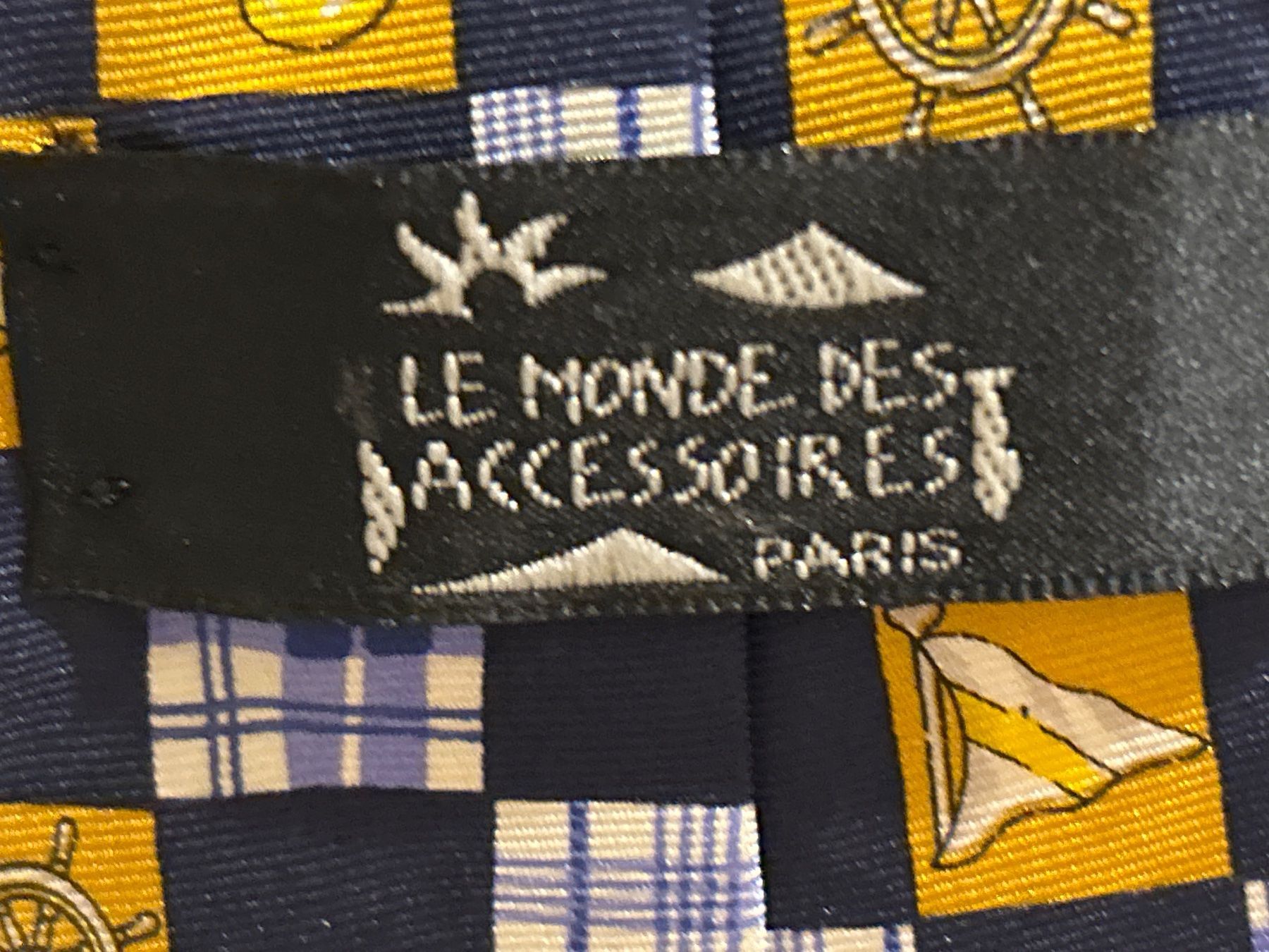 Krawatte Nautik Motiv von Le monde des accessoires100% Seide (Neu und ...