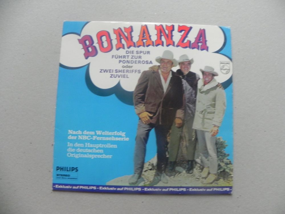LP Western Film Bonanza Hörspiel 1968 Little Joe Adam Hoss (Gebraucht ...