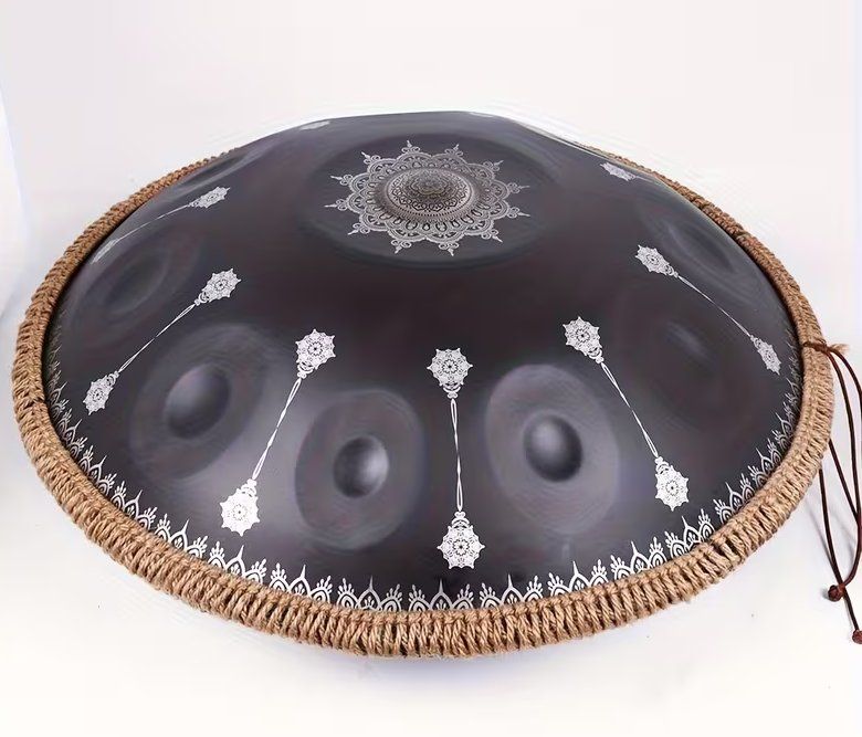 Handpan 55cm D-Moll 10 Noten 440Hz Gold Yoga Meditation (Neu und ...