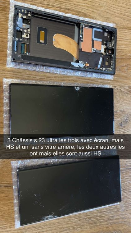 3x Châssis S23 Ultra, écran HS à réparer et vitre arrière hs (Gebraucht) in Aigle für CHF 1 ...