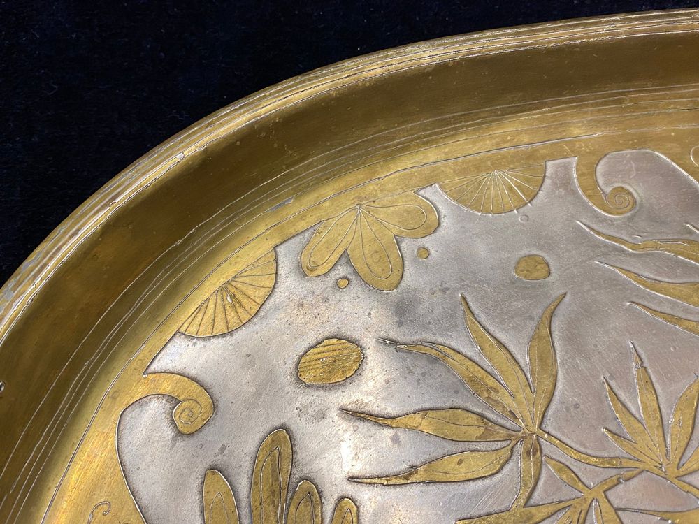 Vintage Messing Tablett, Servierplatte, Handarbeit (Gebraucht) in Schaffhausen für CHF 275 – mit ...